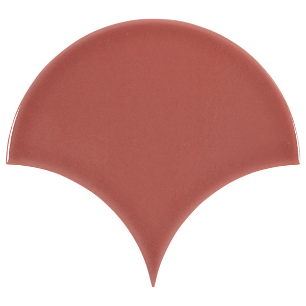 Zellige Brick Red Crackled Fish Scale Gloss Wall Tile – Ivy Tile Company