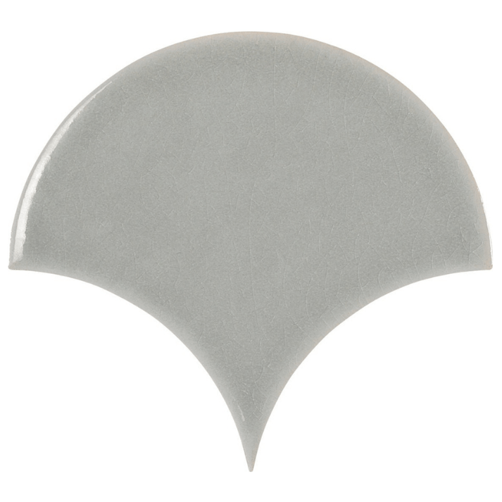 Zellige Grey Crackled Fish Scale Gloss Wall Tile – Ivy Tile Company